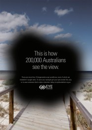 Eye Foundation Puts Black Spots On Ads To Warn People About The Effects