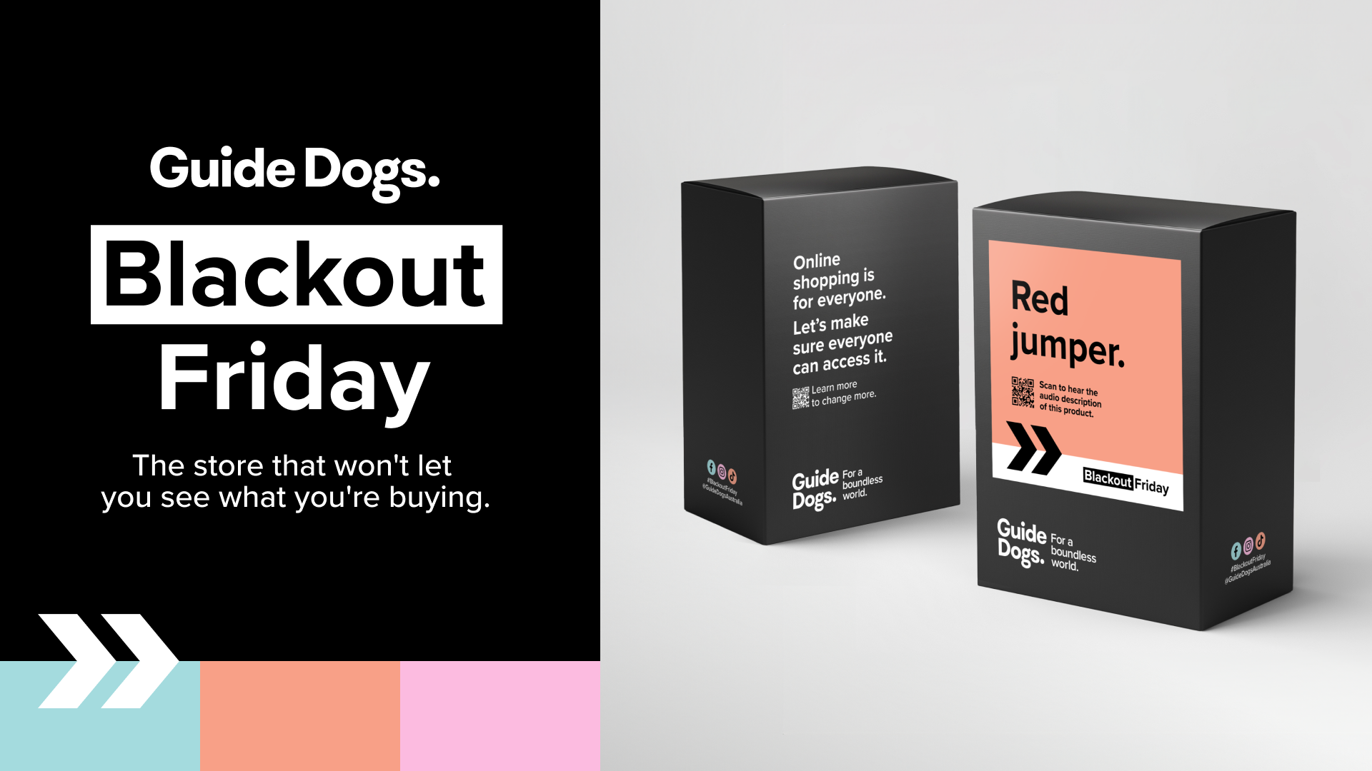 'Blackout Friday': Guide Dogs launches blind shopping activation, via ...